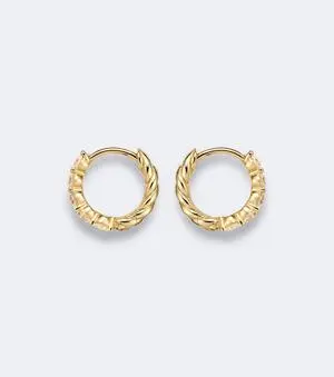 David Yurman Petite Pavé 18kt Hoop Earrings With Diamonds