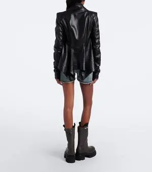 Rick Owens Lana Faded Denim Shorts