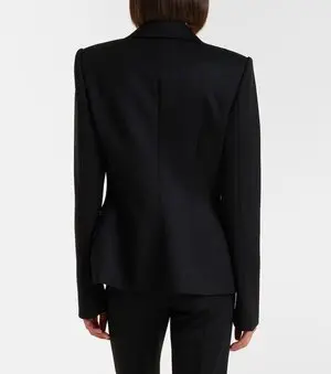 Alexander McQueen Beaded Embroidered Wool Blazer