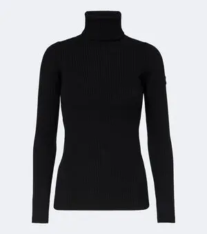 YVES SALOMON Wool And Cashmere-blend Turtleneck Sweater - Black