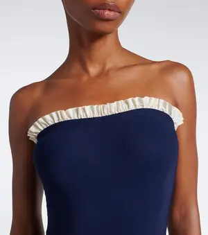 KARLA COLLETTO Basics Ruffled Strapless Swimsuit
