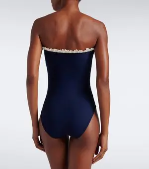 KARLA COLLETTO Basics Ruffled Strapless Swimsuit