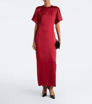 FFORME Imogen Gathe Satin Maxi Dress