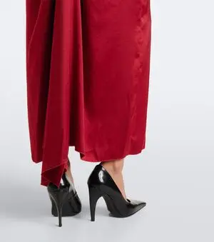 FFORME Imogen Gathe Satin Maxi Dress