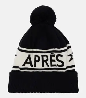 Perfect Moment Schild Intarsia Wool Beanie - Black