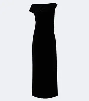 RÓHE Asymmetric Cotton Velvet Gown