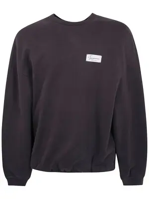 Jacquemus Round Neck Sweatshirt "le Sweatshirt Montaigne - Brown