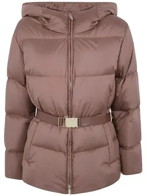 Max Mara Cropped Belted Jacket "mst Lana - Brown