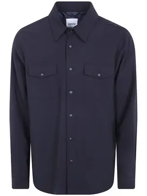 Aspesi Shirt Double "doppia - Black