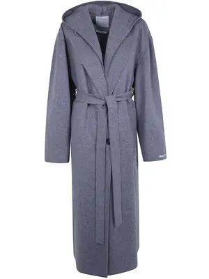 Max Mara Coat Virgin Wool "olmo - Gray