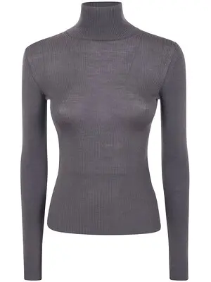 Max Mara Turtleneck Sweater "mxs Cavallo - Gray