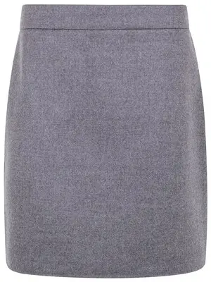 Max Mara Wool Mini Skirt "mxs Acinoso - Brown