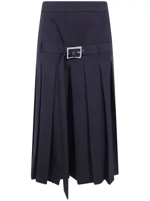 ANN DEMEULEMEESTER Cropped Pleated Trousers "rosi - Black