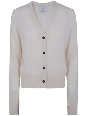 Paul Smith Knitted Cardigan Warm - White