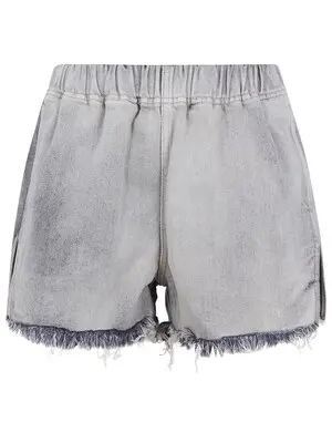 Rick Owens Denim Shorts Mineral - Gray