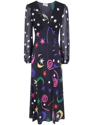Rixo Dress Star Dot Mix "melanie - Multi