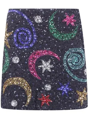 Rixo Embellished Skirt "minna - Multi
