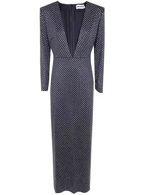 Rixo Dress Crystal Embellishment "amalia - Black