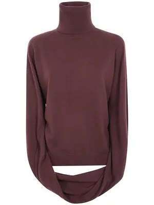UMA WANG Wrap Top "wrap Top - Brown