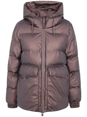 Rains Jacket A Line "a Line Puffer Jacket - Gray