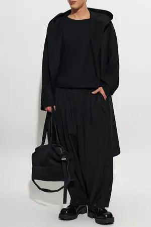 Yohji Yamamoto Wool Hooded Coat