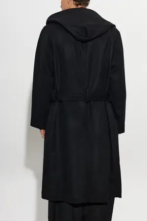 Yohji Yamamoto Wool Hooded Coat