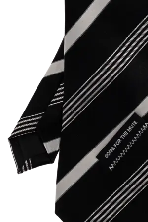 SONG FOR THE MUTE Playground’ Silk Tie - Black