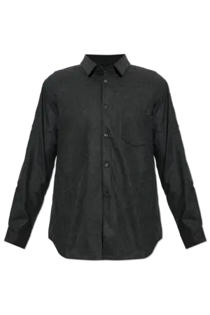 Comme Des Garçons Wool Shirt With Pocket - Grey