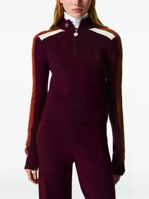 Perfect Moment La Tour Merino Wool 1/4 Zip Sweater