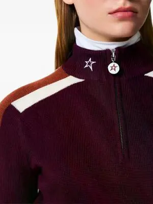 Perfect Moment La Tour Merino Wool 1/4 Zip Sweater