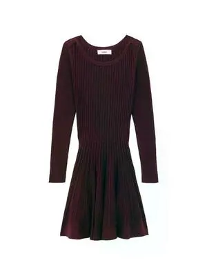 Ba&sh Paola Ribbed-knit Mini Dress - Red