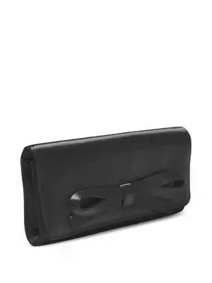 Carolina Herrera Margaret Bow-detail Clutch Bag - Black