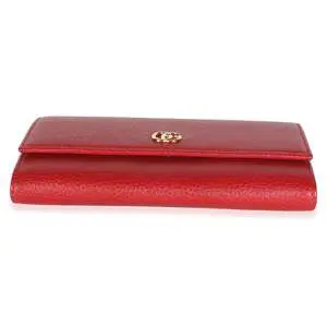Gucci Dollar Calfskin Gg Marmont Continental Wallet