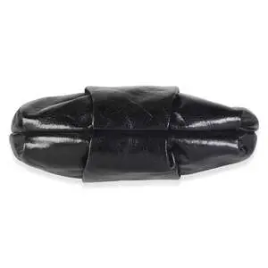 Prada Vitello Shine Pleated Bow Wristlet Clutch