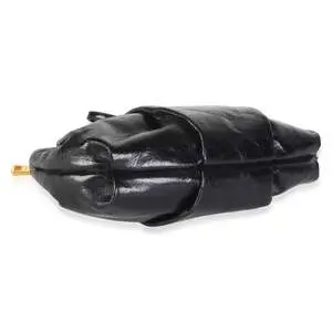 Prada Vitello Shine Pleated Bow Wristlet Clutch