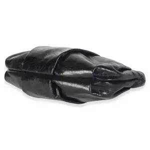 Prada Vitello Shine Pleated Bow Wristlet Clutch