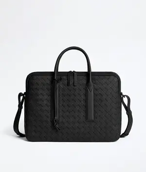 Bottega Veneta Getaway Briefcase - Black