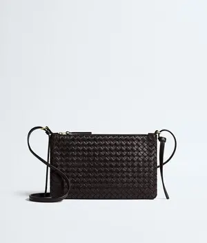Bottega Veneta Intrecciato Piccolo Medium Pouch - Espresso
