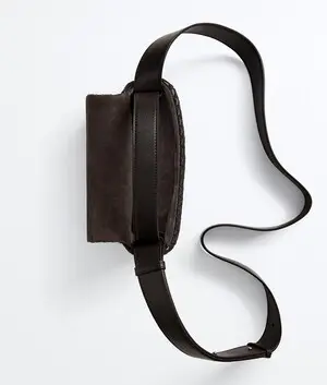 Bottega Veneta Intrecciato Mini Bag With Flap - Espresso