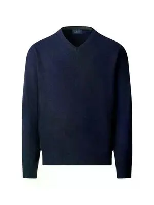 HACKETT  V-neck Elbow-patch Sweater