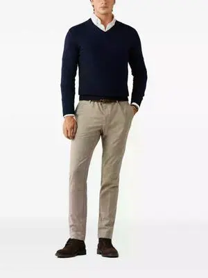 HACKETT  V-neck Elbow-patch Sweater