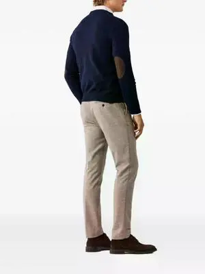 HACKETT  V-neck Elbow-patch Sweater