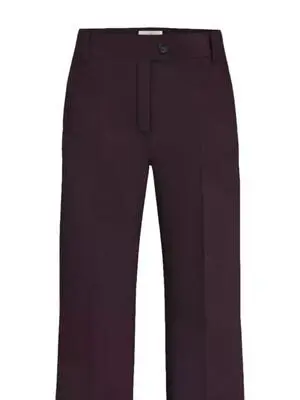 Marella Pressed-crease Tailored Trousers - Red