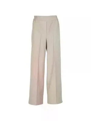 Marella Elasticated-waistband Pressed-crease Trousers