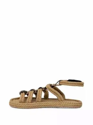 BOHONOMAD Serengeti Leopard-print Studded Sandals