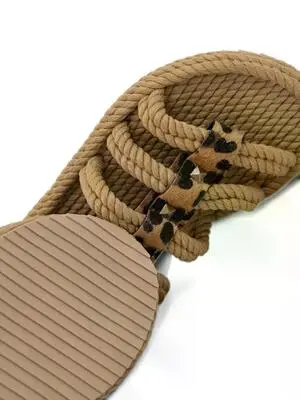 BOHONOMAD Serengeti Leopard-print Studded Sandals