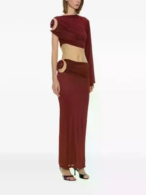 Christopher Esber Aurelia Sculpted Spiral Drape Blouse