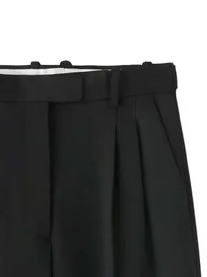Almada Label Pleated Wide-leg Trousers
