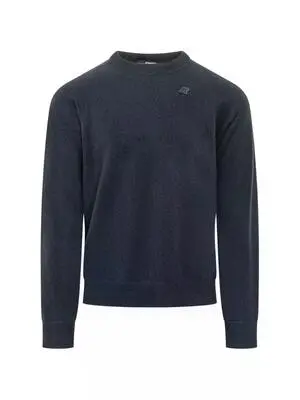 K-WAY Logo-patch Raglan-sleeve Sweater - Grey