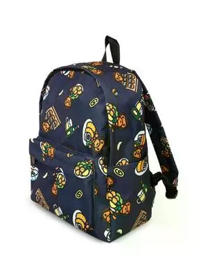 A BATHING APE Baby Milo Print Backpack